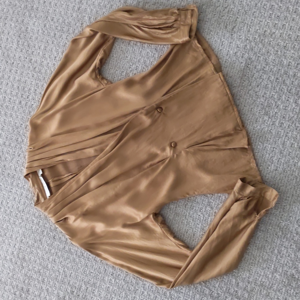 Stunning Vintage 80s Michelle Stuart Gold/Copper Silk… - Gem
